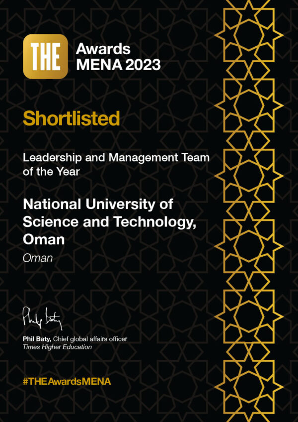 THE MENA Awards - National University of Science and Technology